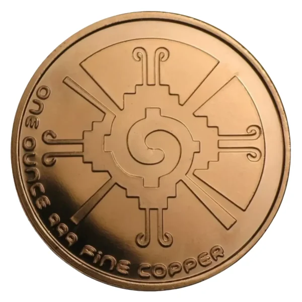 1 oz Mayan Calendar Copper Round (.999 Fine) | Cheeky Mongoose | Online ...