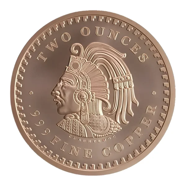 2 oz Aztec Calendar Copper Round (.999 Fine) | Cheeky Mongoose | Online ...